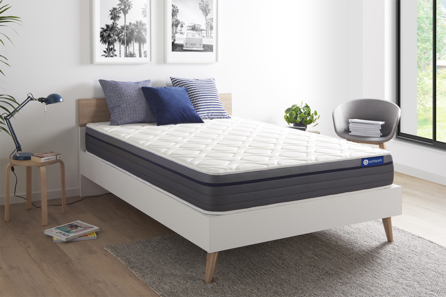 Matelas 160x200 cm Latex et mémoire de forme - Actilatex Zen