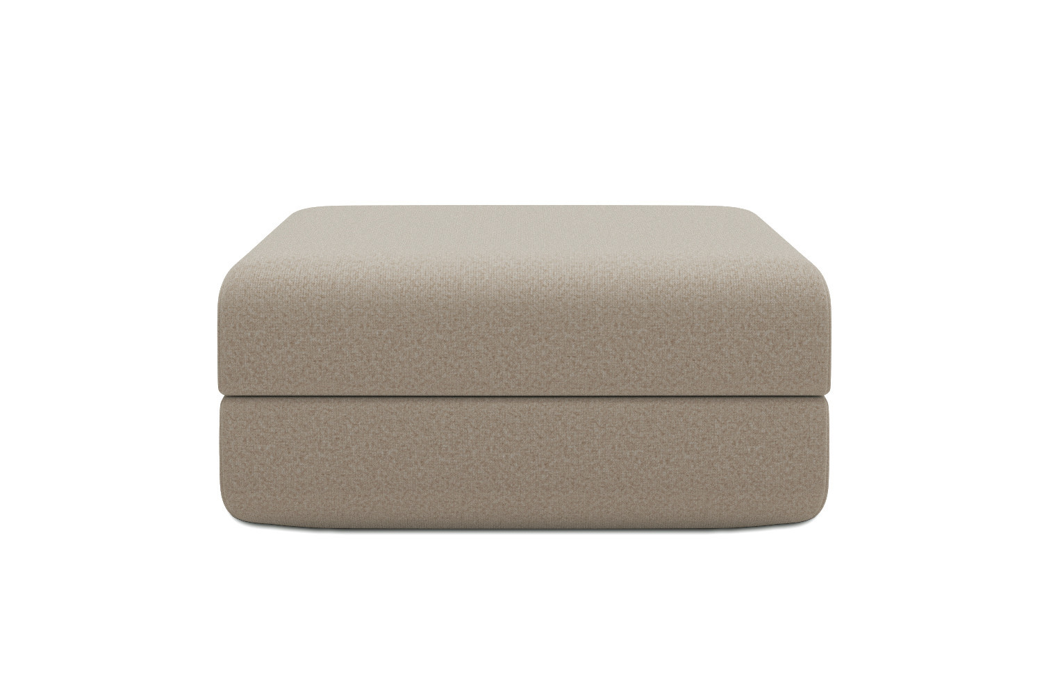 Pouf convertible et modulable - Tissu lisse Beige